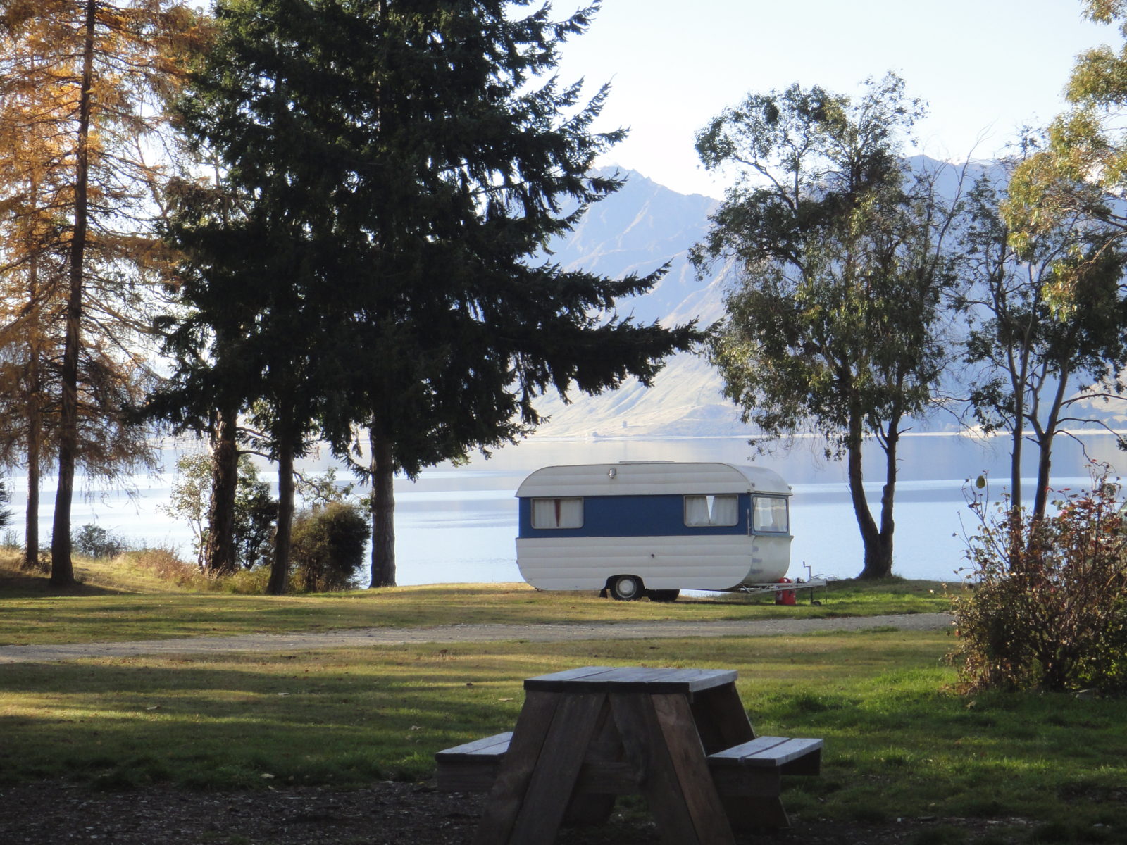 Powered sites - The Camp | Lake Hawea Holiday Park & Campground